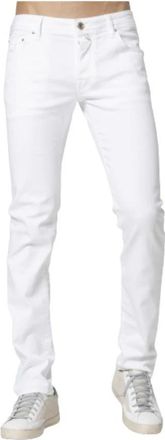 Jacob Cohen Homme, Jeans, Blanc, Taille: W38 Nick Slim-Fit Jeans