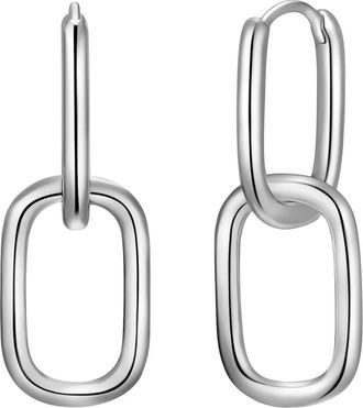 Glanzst&uuml;cke M&uuml;nchen Ohrringe - Sterling Silber Creolen - Gr. unisize - in Silber - f&uuml;r Damen