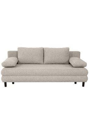 Xora Schlafsofa Lia, Graubraun, Textil, 2-Sitzer, F&uuml;llung: Schaumstoffflocken,Schaumstoffflocken, 197x84x92.5 cm, Wohnzimmer, Sofas & Couches, Schlafsofas,