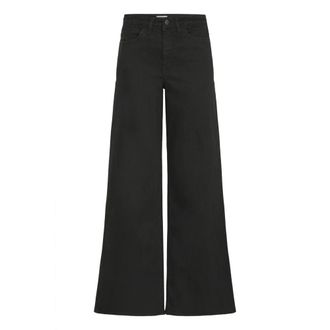 Ichi Weite Bein Schwarze Jeans - - Jeans - Damen - Schwarzk - W27 L34