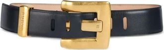 Balmain Femme, Accessoires, Noir, Taille: 90 CM Ceinture Anthem en cuir de veau 4,5 cm