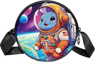 Generic Sac &agrave; bandouli&egrave;re rond pour femme, petit sac &agrave; bandouli&egrave;re avec fermeture &eacute;clair, bretelles r&eacute;glables, style d&eacute;contract&eacute;, pour femmes et filles