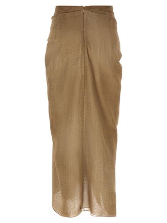 Ermanno Scervino Womens Beige Polyester Mini Skirt