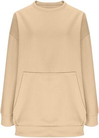 Generic Sweat-shirt uni l&eacute;ger pour homme et femme &agrave; manches longues pour chiot &agrave; capuche sur le devant pour grand animal de compagnie, v&ecirc;tements pour entra&icirc;ne