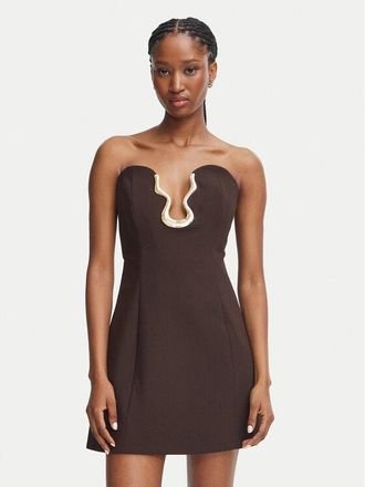 Bardot Bardot Coctailkleid Venya 60479DB Braun Slim Fit