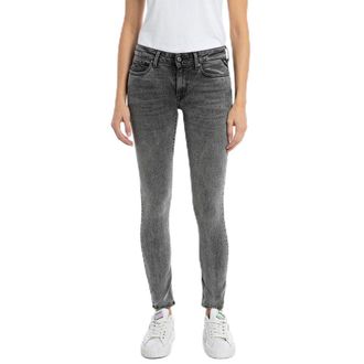 Replay Damen Jeans New Luz Skinny-Fit Hyperflex mit Stretch, Medium Grey 096-3 (Grau), 25W / 28L
