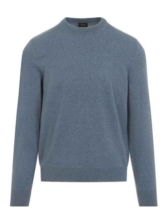 Brioni Rundhalspullover - Blau