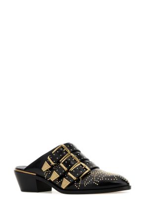 Chlo&eacute; Black Flat Shoes