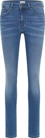 Mustang Jeans Damen Jeans Shelby Skinny Fit - Blau - Medium Blue Denim W24-W34 Stretch, Größe:33W / 30L, Farbvariante:Medium Blue Denim 5000-502