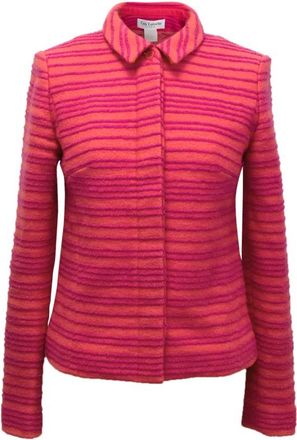 Guy Laroche Striped Wool Jacket Size XS