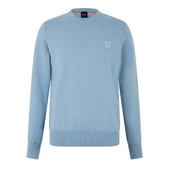 HUGO BOSS Kanovano Pullover f&uuml;r Herren, Rundhalsausschnitt (Pastellblau)