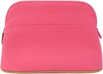 Herm&egrave;s Pre-owned Bolide Canvas Pouch - Femme - Pre-owned - Rose - Taille: ONE Size