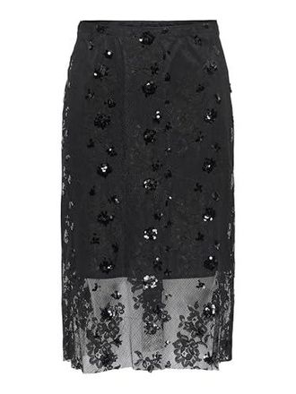 Only Onlsinna MW Jupe en Dentelle XT WVN, Noir, M