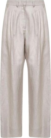 Pantaloni Torino Femme, Pantalons, Beige, Taille: 40 FR Pantalon Pliss&eacute;