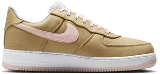 Nike Low-Top Sneaker - Nike Air Force 1 Low Linen Canvas - Gr. 42,5 (EU) - in Beige - f&uuml;r Damen