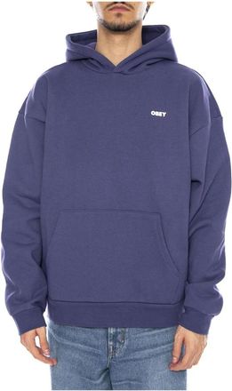 Obey Homme, Sweatshirts et sweats &agrave; capuche, Bleu, Taille: S SweaT-shirts &agrave; capuche