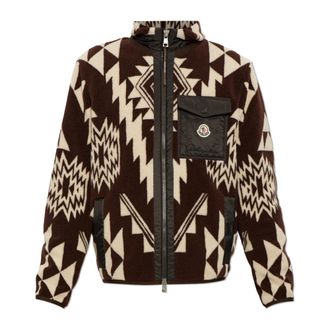 Moncler Fleecejacke mit Taschen - - Jackets - Herren - Braun - L