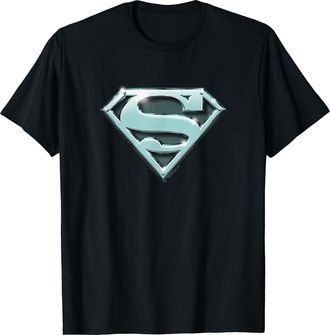 DC Comics Superman Chrome Shield T Shirt T-Shirt