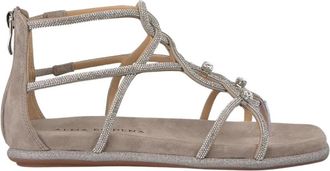 Alma En Pena Alma EN Pena, Femme, Chaussures, Brun, Taille: 38 EU Sandale plate lani&egrave;res entrelac&eacute;es