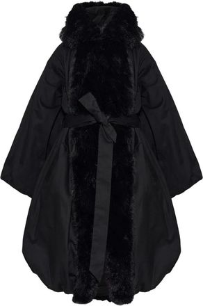 Rotate Rotate Birger Christensen - Manteau isolant avec fausse fourrure - Femme - Manteaux - Noir - Taille: 36 FR