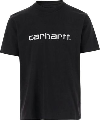 Carhartt Work in Progress Schwarzes Seide & Nylon T-Shirt - - Tops - Herren - Schwarzk - L