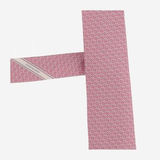 Ferragamo Mens Silk Tie Pink Ties & Bow