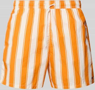 Tommy Hilfiger Regular Fit Badeshorts mit Allover-Muster