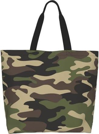Generic Camouflage Sac Courses D&eacute;contract&eacute; Sacs De Courses Imperm&eacute;able Sac A Main Femme Pour Gym Universit&eacute; Shopping