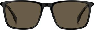 HUGO BOSS Polarisiert-Sonnenbrille f&uuml;r Herren (Schwarz)