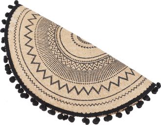 Valiclud Kreative Tischset Geschirrunterlage aus Jute 40cm Hitzebest&auml;ndige Tassenmatte mit Fransen Sch&uuml;tzendes Platzset f&uuml;r Zuhause und Dekoration