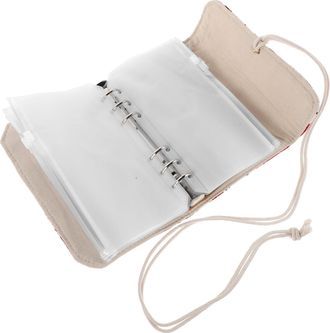 IFUNDOM Tragbares Stricknadeltasche Etui mit 12 PVC F&auml;chern Abnehmbar Stoffaufbewahrung f&uuml;r Gerade und Rundstricknadeln Rotes Gl&uuml;ckskatze Design Organizer f&uuml;r