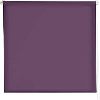 Estoralis | Gove | Modernes Design-Rollo ohne Werkzeug | Lichtdurchlässig Stoff | Violett | 120 x 180 cm (Breite/Höhe) Stoffgröße 117 x 180 cm | Rollos für Fens