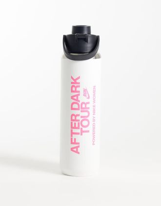 Nike Nike Recharge After Dark Trinkflasche in Wei&szlig; und Pink-Transparent