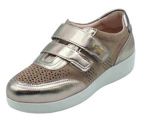 Stonefly 220802 Paseo Velour Fizz Femme en Nubuck et Peinture avec Double D&eacute;chirure et Compens&eacute;e Moyenne, Velour Fizz, 38 EU