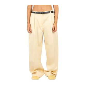 Jil Sander Weite Hosenbeine - - Trousers - Damen - Beige - S