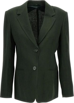 Max Mara Femme, Vestes, Vert, Taille: 42 FR Giacca classica monopetto Reever