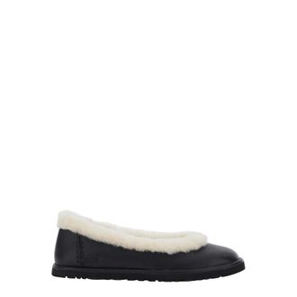 UGG Zora Leder Ballerinas - - Shoes - Damen - Schwarzk - 40 EU
