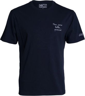 MC2 Saint Barth Homme, Tops, Bleu, Taille: L Portofino T-shirt