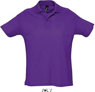 SOLS SolS Summer II - Polo Homme - Coupe ajust&eacute;e - 100% Coton - Violet Fonc&eacute; - XL