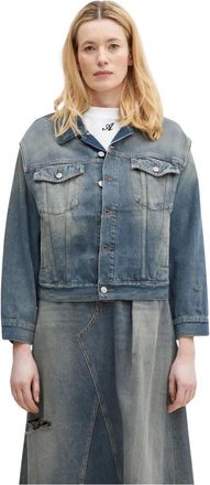 Maison Margiela Femme, Vestes, Bleu, Taille: 38 FR Denim Vestes