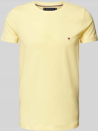 Tommy Hilfiger Slim Fit T-Shirt mit Logo-Stitching