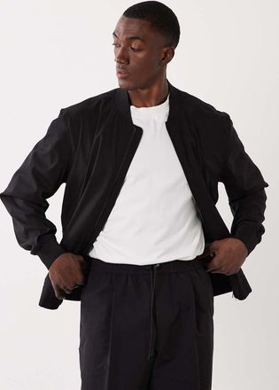 Mango Hochgeschlossene Jacke in Schwarz mit durchgehendem Rei&szlig;verschluss