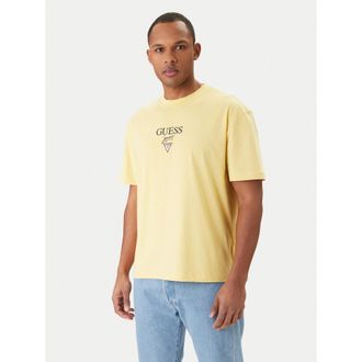 Guess T-Shirt M6RI45 K8HM0 Gelb Oversize