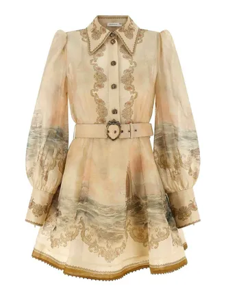 Zimmermann Robe Au Genou - Beige