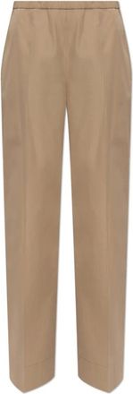 Moncler Femme, Pantalons, Beige, Taille: 34 FR Pantalon large