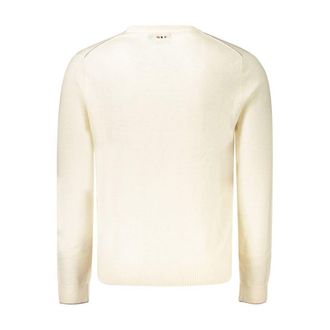 Napapijri Logo-Embroidered Wool Sweater - White