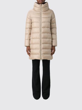 Herno Langer Daunenmantel aus gestepptem Nylon mit Stehkragen und Daunenf&uuml;llung