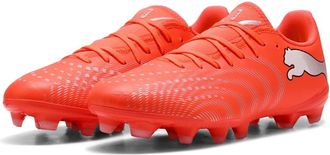 Puma Future 9 Play FG/AG, Fu&szlig;ballschuhe Unisex Erwachsene, Rot gl&auml;nzend, Wei&szlig;, Schwarz, Silber, 46.5 EU, Rot gl&auml;nzend PUMA Wei&szlig; PUMA Schwarz PUMA Silber, 4