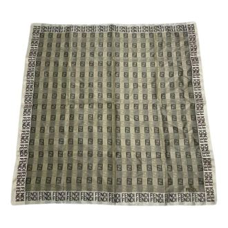 Fendi Pre-owned Vintage Silk Scarf - Femme - Pre-owned - Beige - Taille: ONE Size