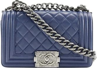 Chanel Pre-owned Boy Flap Bag - Femme - Pre-owned - Bleu - Taille: ONE Size